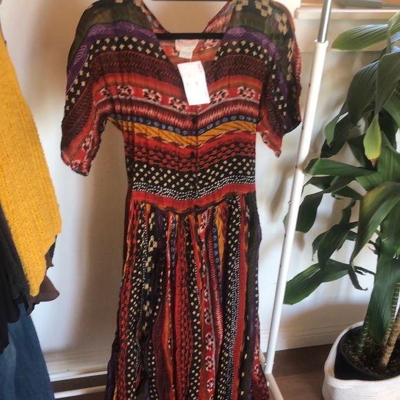 Vintage | Dresses | Vintage Indian Boho Dress | Poshmark